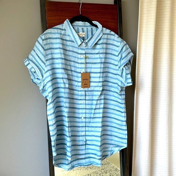 Bridge & Burn | Tops | New Bridge Burn 0 Linen Shirt | Poshmark